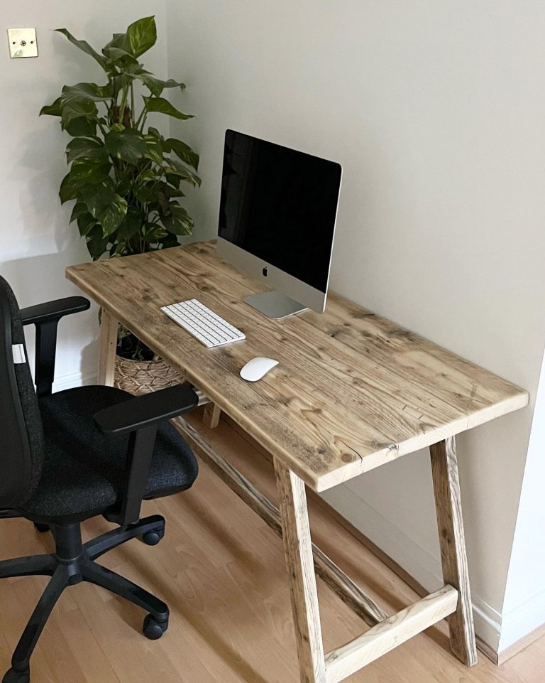 Home / Desks / JASMINE- Rustic Desk- Made From Reclaimed Wood-For Home ...