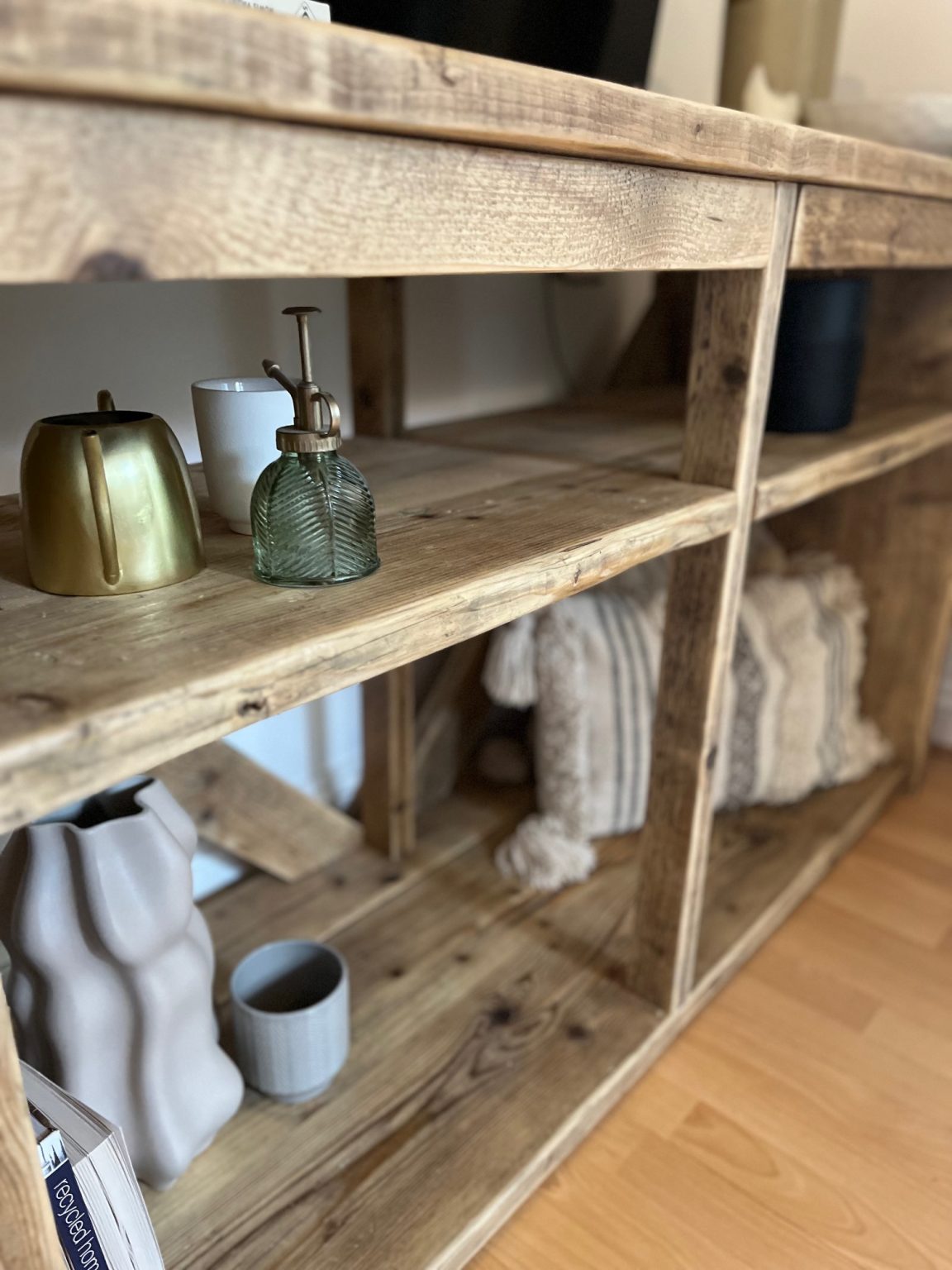 MILTON – Rustic Reclaimed Wood Console Table- Rustic TV Unit-Solid Wood ...