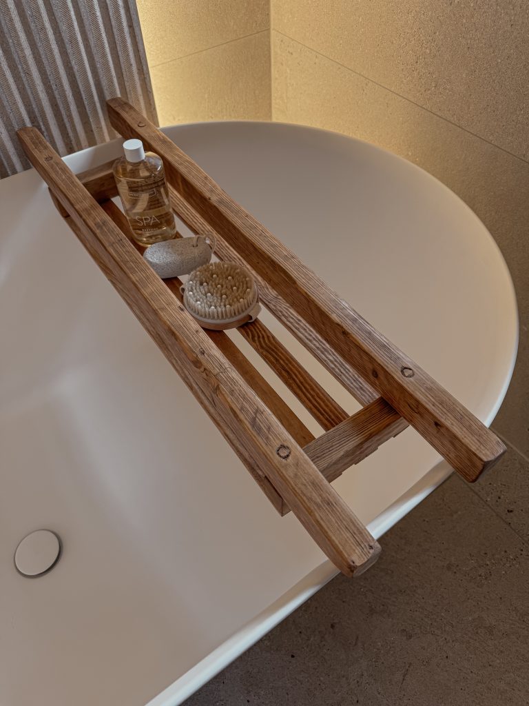Home » Shop » DENMEAD- Rustic Bath Caddy- Reclaimed Wooden Bath Tray ...