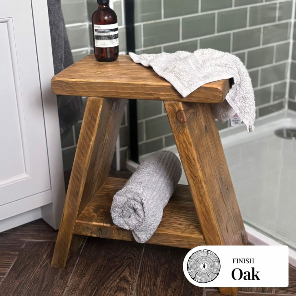 Home » Shop » ILFRACOMBE – Rustic Stool Made From Reclaimed Wood ...